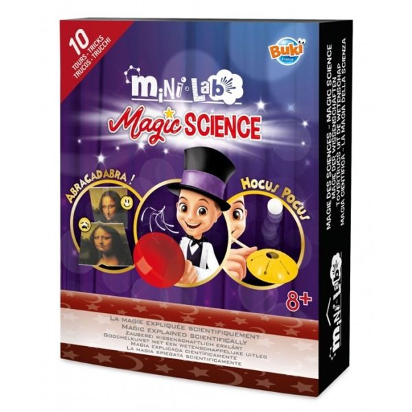 Mini lab Magic science 10 truques de magia Buki - Pra Mamã